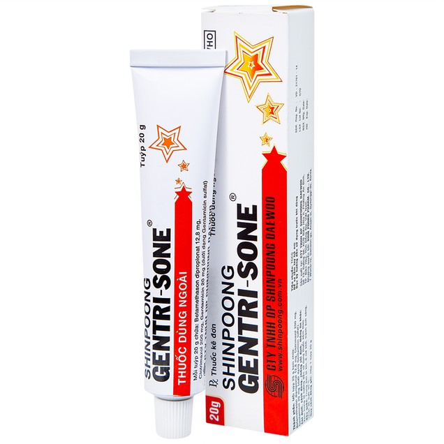 Thuốc Gentrisone điều trị nấm da, giảm viêm ngứa da (hộp 1 tuýp 20g)