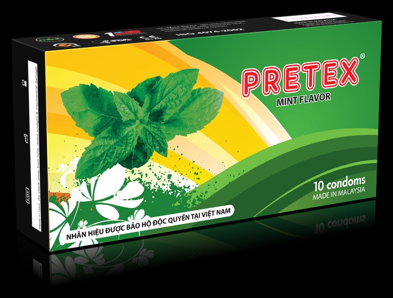 Bao cao su Pretex Mint Flavor hộp 10 cái